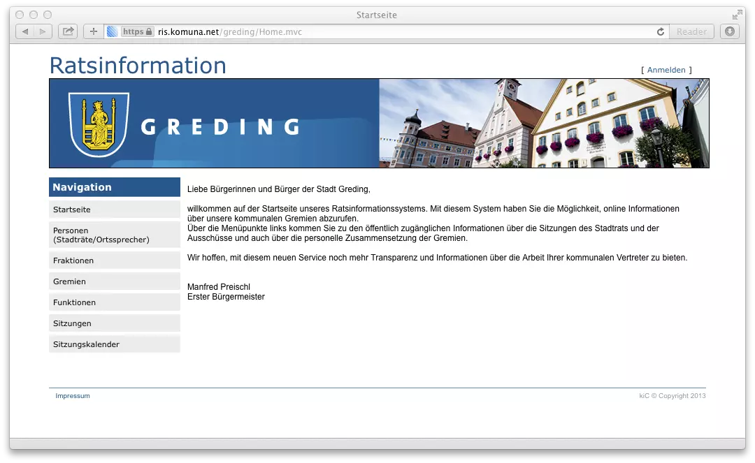 Stadtrat - Stadt Greding